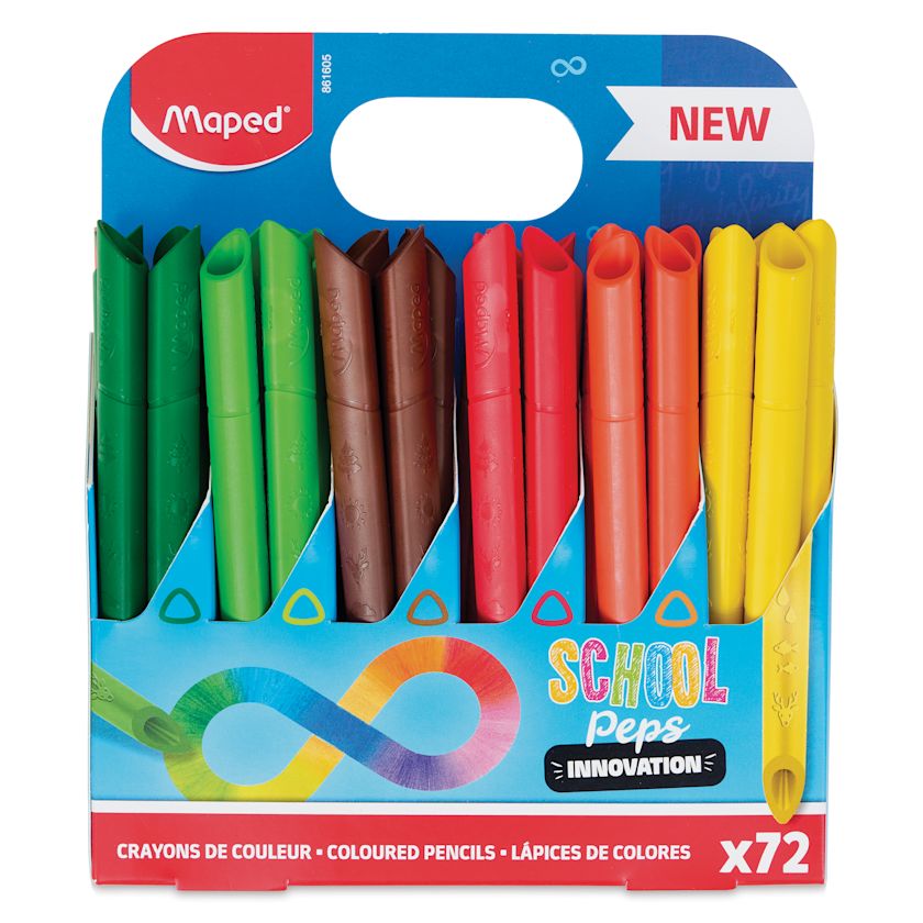 Maped Color'Peps Infinity Colored Pencils - Classroom Pack, Set of 72 ...