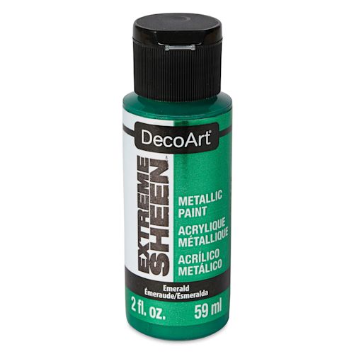DecoArt Extreme Sheen Metallic Acrylic Paint - Emerald, 2 oz | BLICK ...