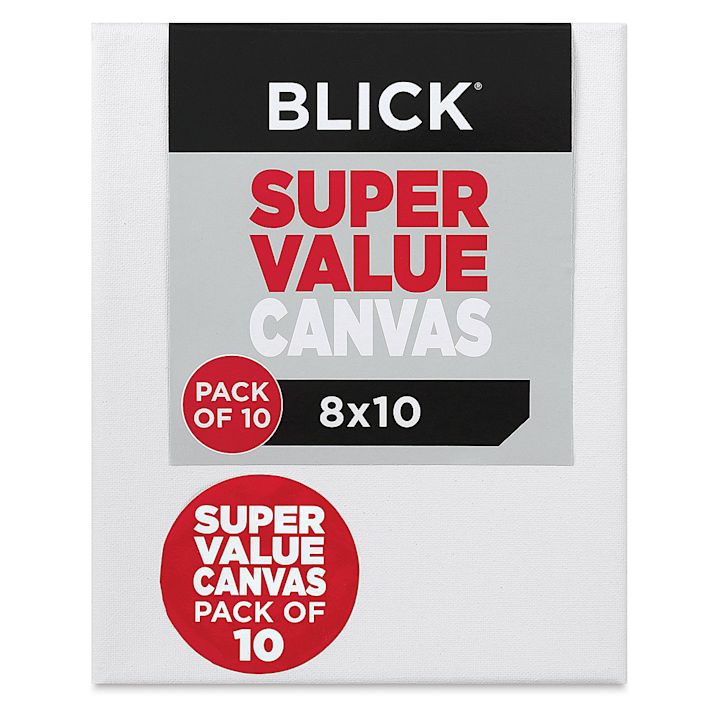 Blick Super Value Canvas Pack - 8" x 10", Pkg of 10 | BLICK Art Materials