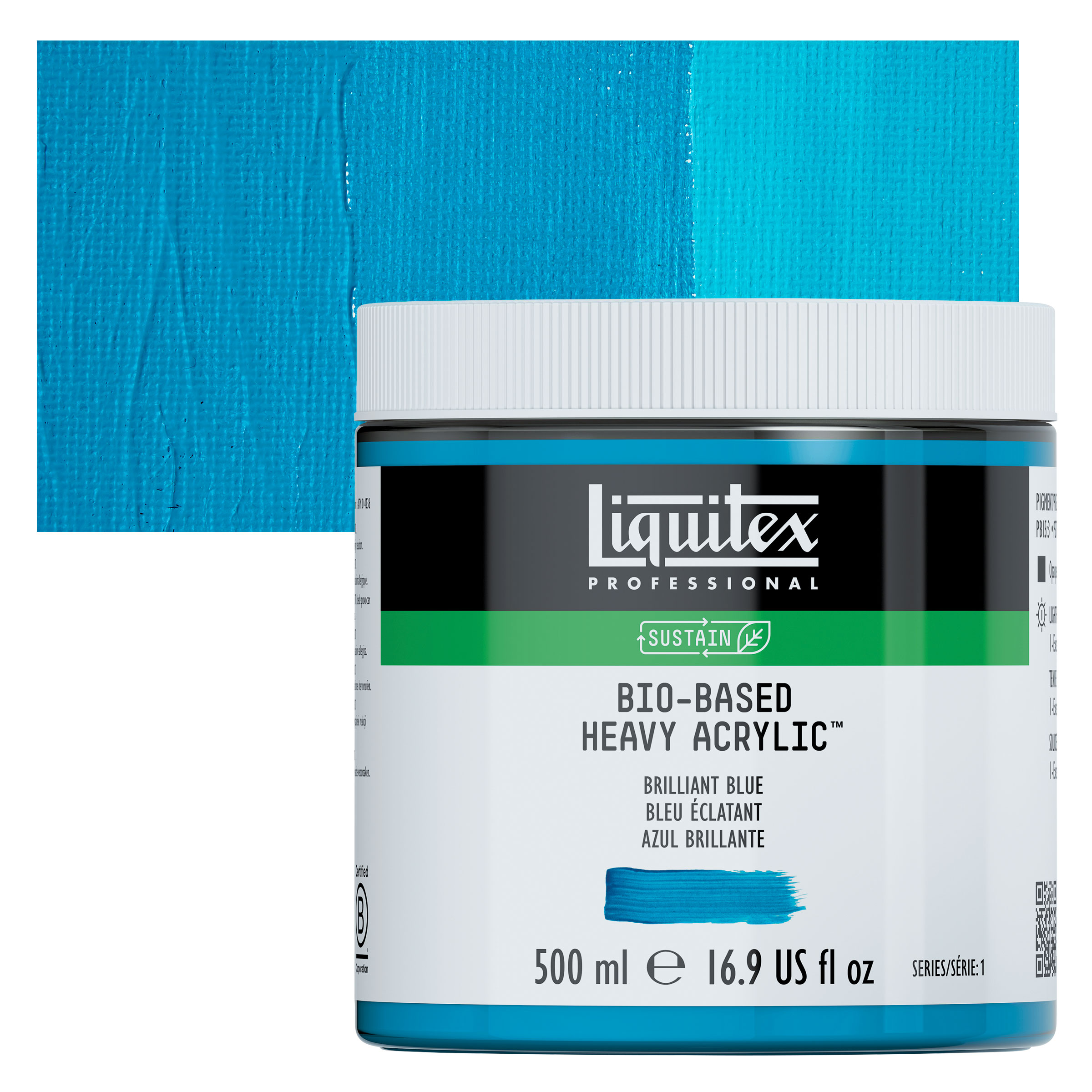 Liquitex Bio-Based Heavy Acrylic Paint - Brilliant Blue, 500 ml | BLICK ...