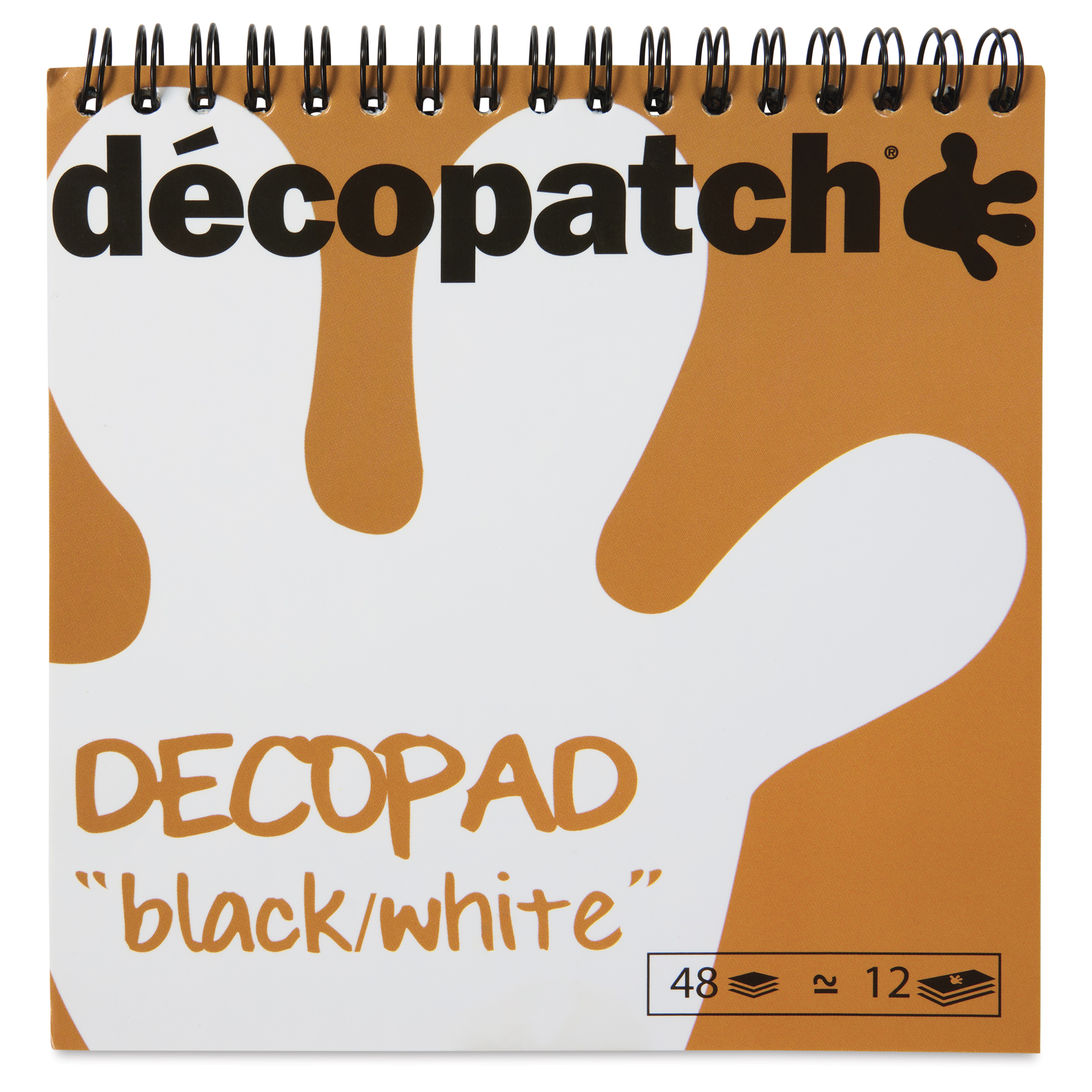 DecoPatch Paper DecoPad - Black / White, 6" x 6" | BLICK Art Materials