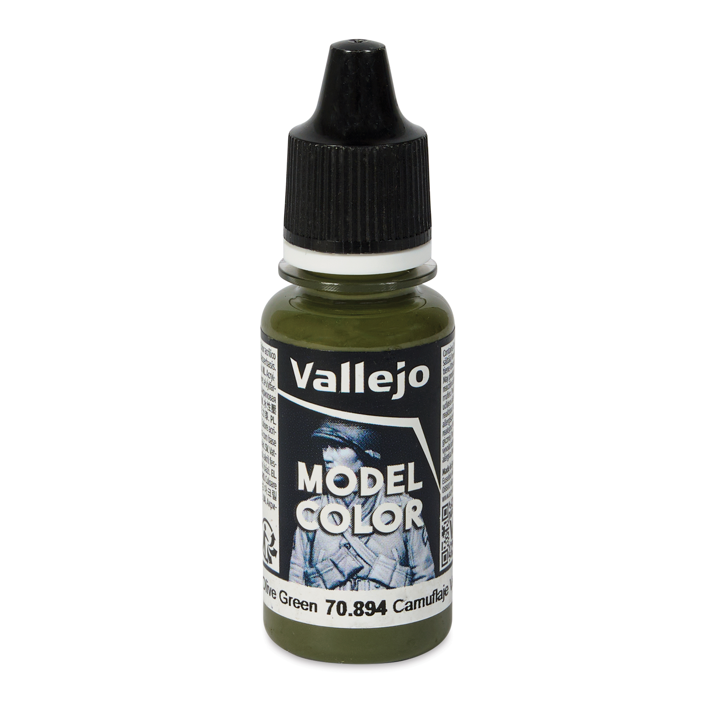 Vallejo Acrylic Model Color Paint - Camouflage Olive Green, 18 ml ...