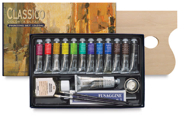 Maimeri Classico Oil Colors - Painting Set, Set of 12 colors, 20 ml ...