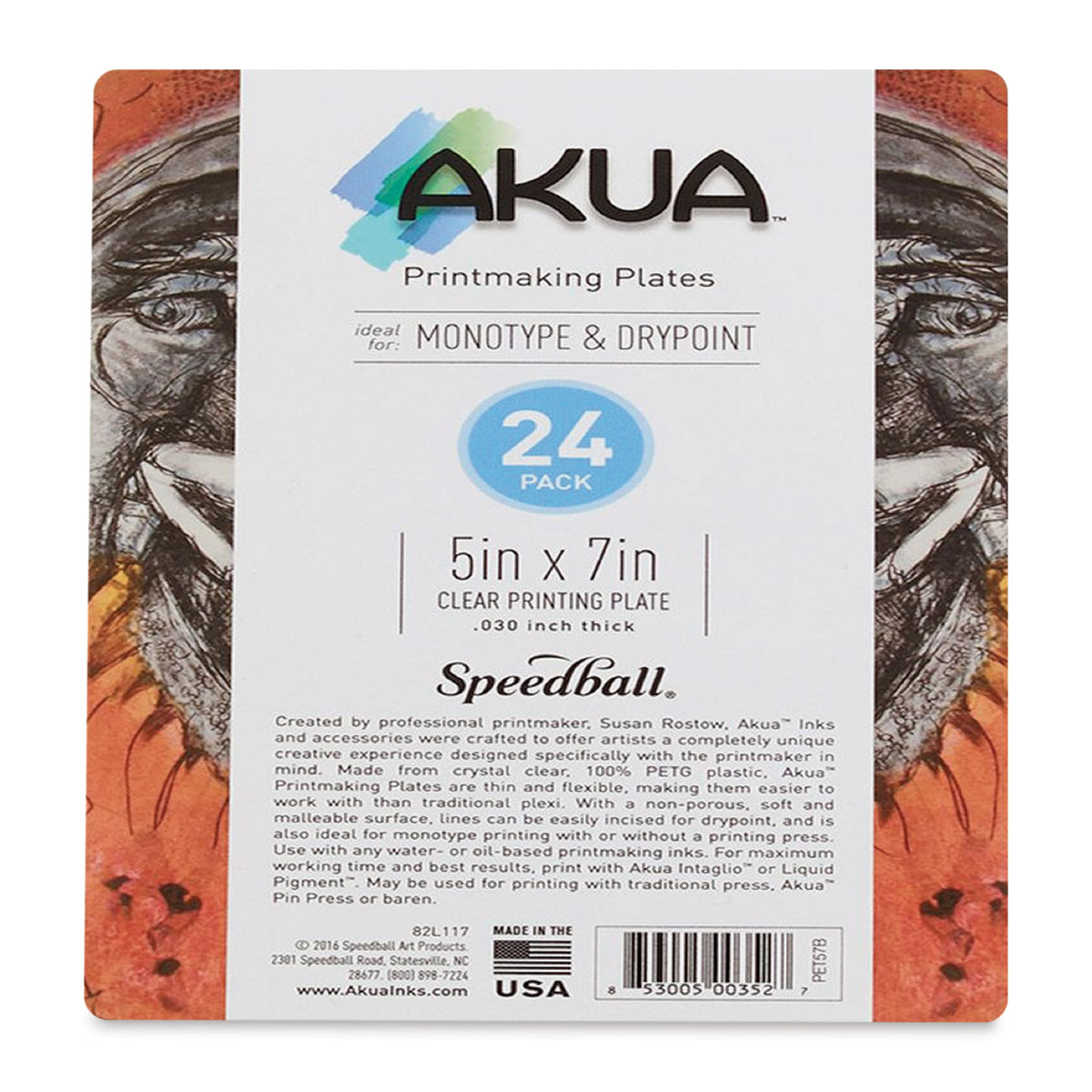 Akua Printmaking Plates - 5" x 7", Pkg of 24 | BLICK Art Materials