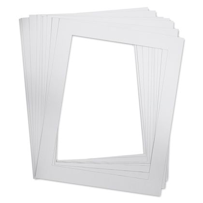 Pre-Cut Mat Frames - White, 22" x 28" (18" x 24" Artwork Size), Pkg of ...