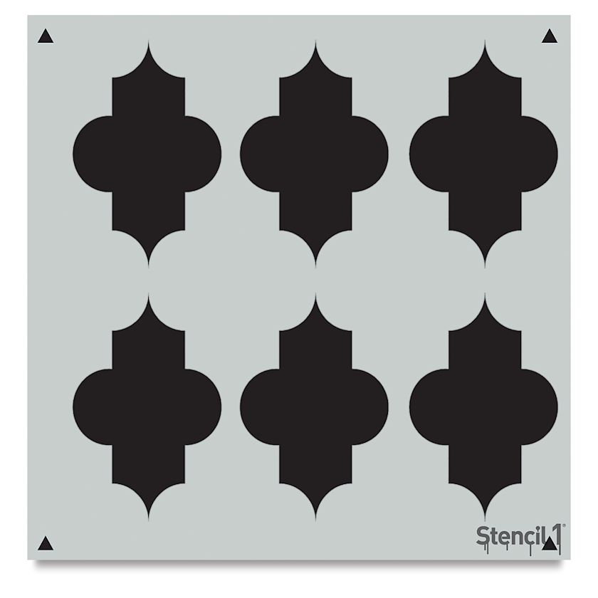 Stencil1 Stencil - Quartrefoil Stencil, Repeat Pattern, 11" x 11 ...