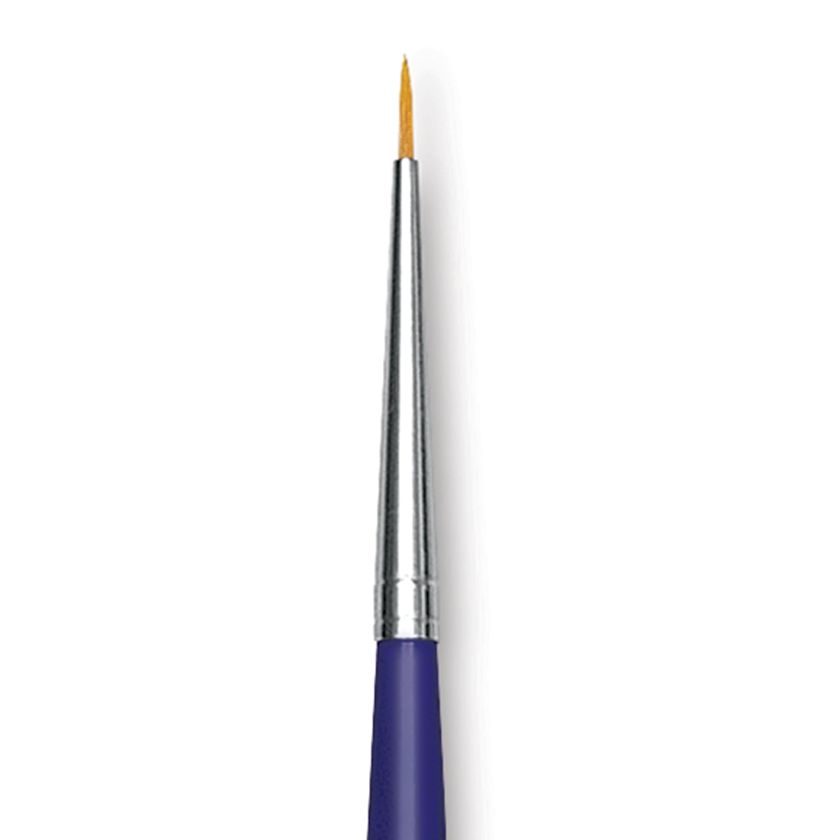 Blick Scholastic Golden Taklon Brush - Round, Long Handle, 3/0 | BLICK ...