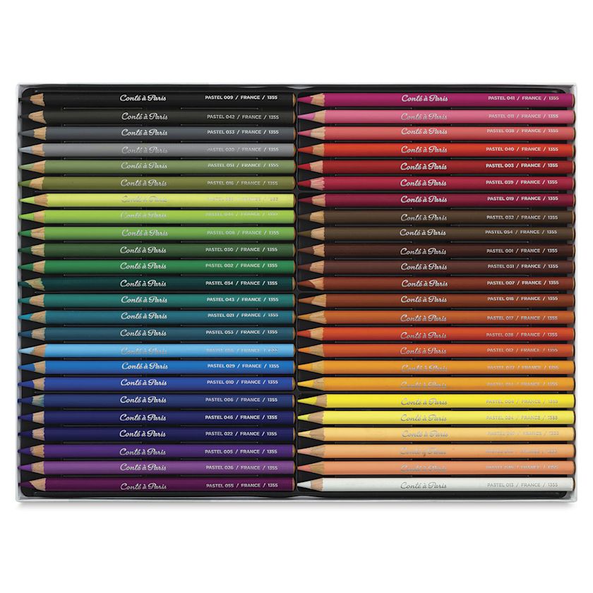 Conté à Paris Pastel Pencil Set - Assorted Colors, Set of 48, Box ...