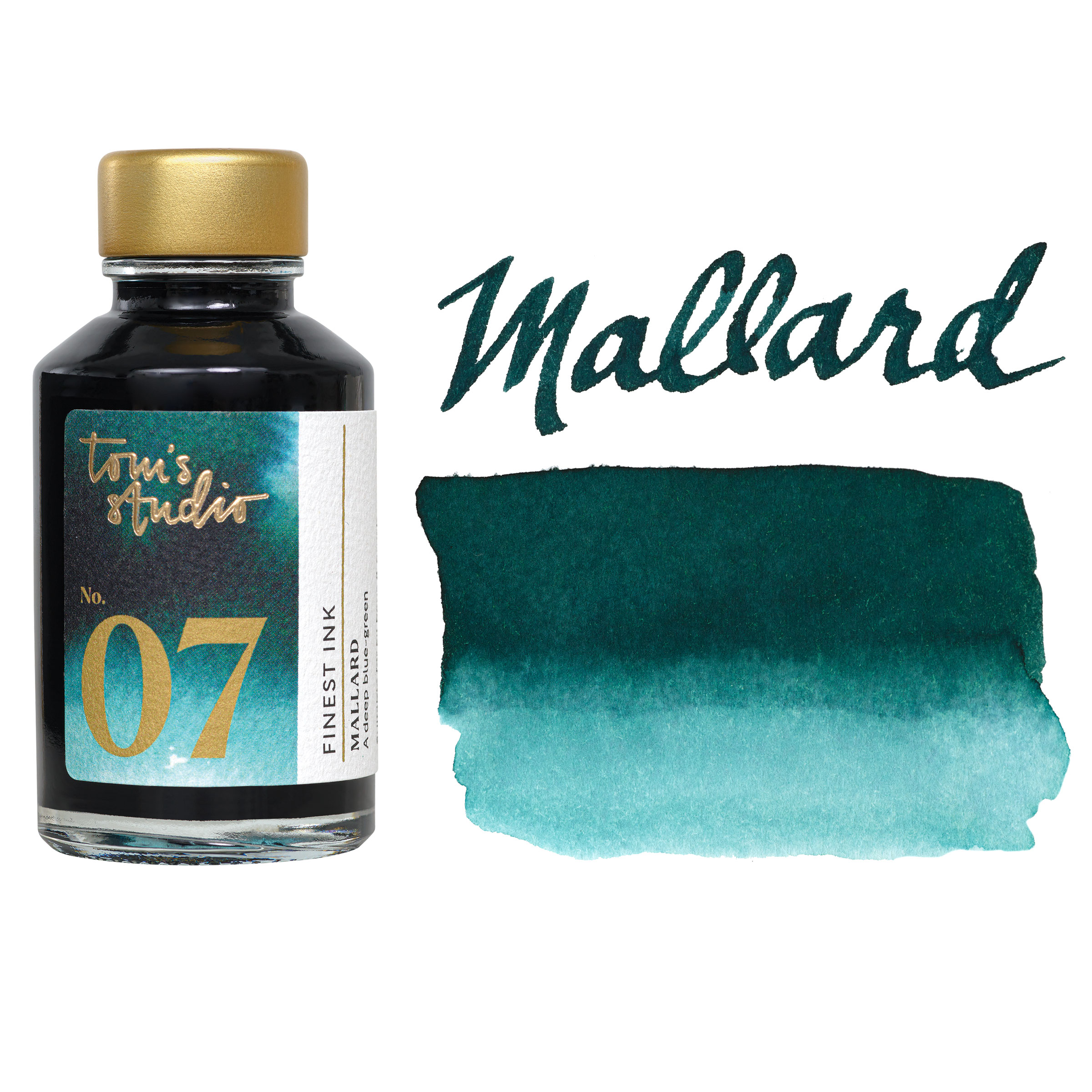 Tom's Studio Fountain Pen Ink - 50 ml, Mallard | BLICK Art Materials