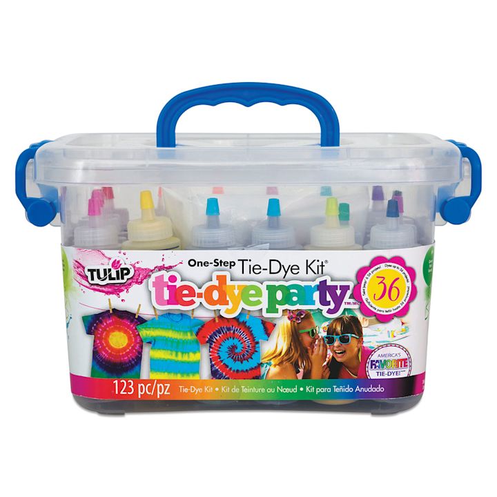 Tulip One-Step Tie-Dye Kit - Tie-Dye Party Tub, Kit of 18 Colors ...