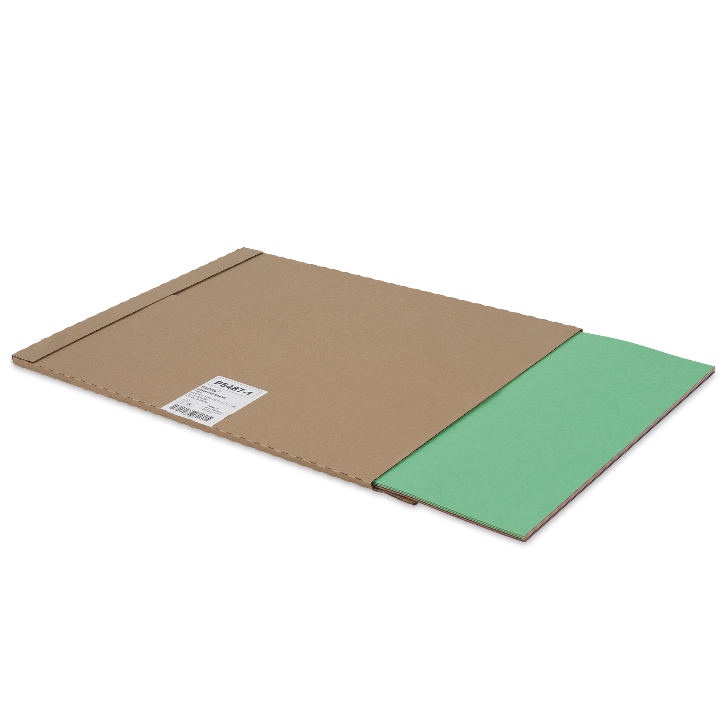 Pacon Railroad Board - 22" x 28" x 4 Ply, Assorted, 25 Sheets | BLICK ...