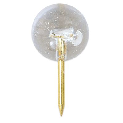 U Brands Push Pins - Clear Sphere, Pkg of 100 | BLICK Art Materials