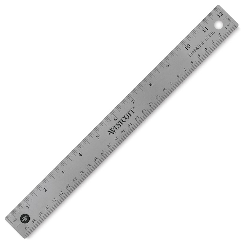 Westcott Flexible Stainless Steel Ruler - 12", Flexible | BLICK Art ...