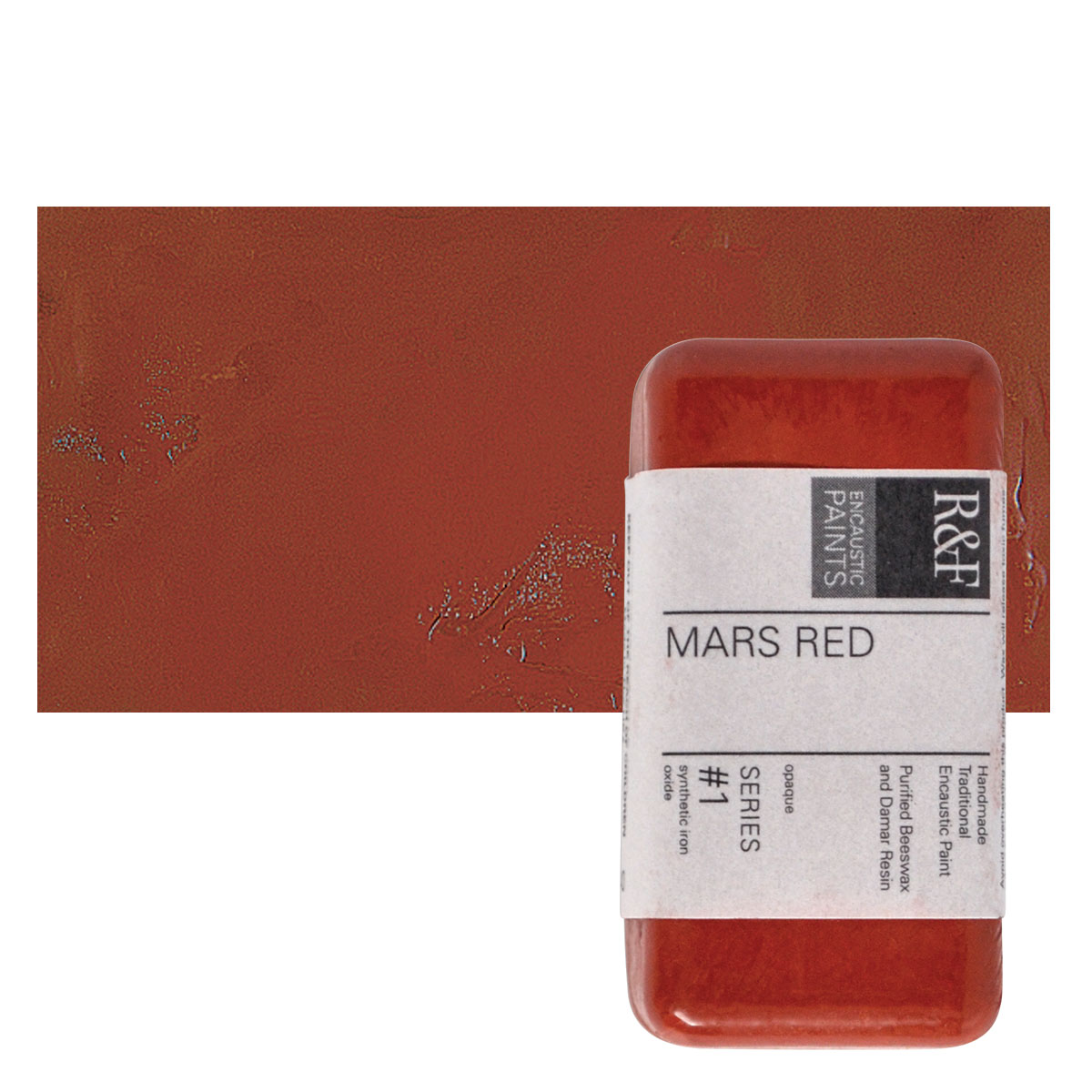 R&F Encaustic Paint Block - Mars Red, 40 ml block | BLICK Art Materials