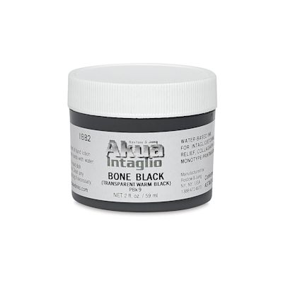 Akua Intaglio Ink - Bone Transparent Black, 59 ml | BLICK Art Materials