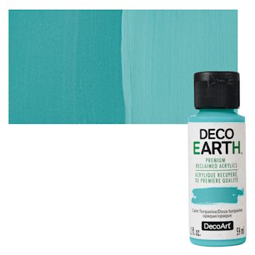 DecoArt DecoEarth Premium Reclaimed Acrylic Paint - Calm Turquoise, 2 ...