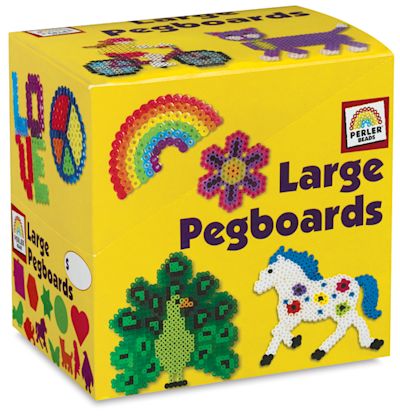 Perler Fused Bead Pegboard - Basic Shapes, Large, Set of 18 | BLICK Art ...