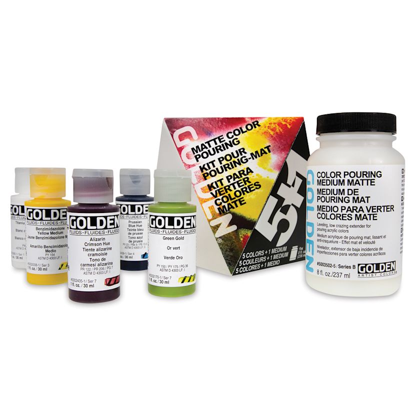 Golden Pouring Mediums | BLICK Art Materials