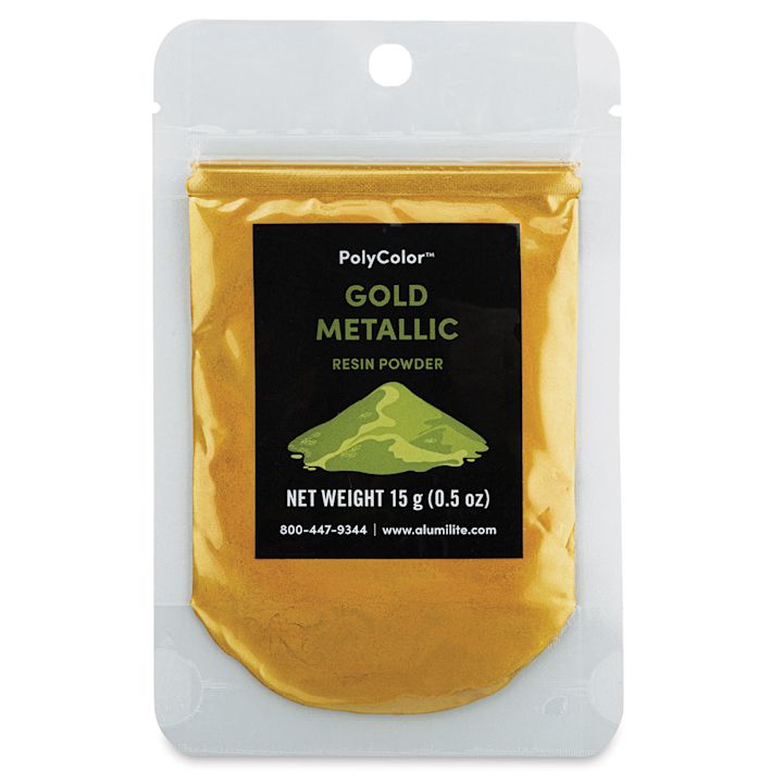 PolyColor Resin Pigment Powder - Gold Metallic, 15 g | BLICK Art Materials