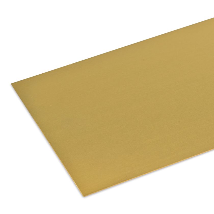 K&S Metal Sheets - Brass, 4" x 10", 0.015" Thick | BLICK Art Materials