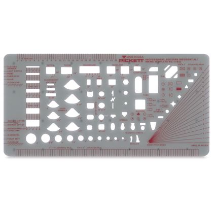 Chartpak Pickett Template - 1152i Professional Builders | BLICK Art ...