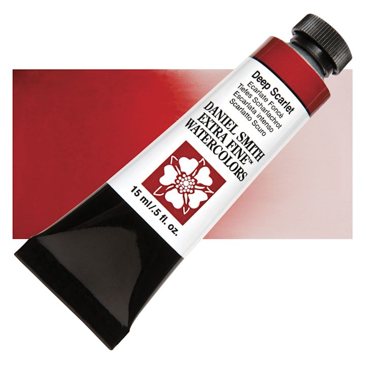 Daniel Smith Extra Fine Watercolor - Deep Scarlet, 15 ml Tube | BLICK ...