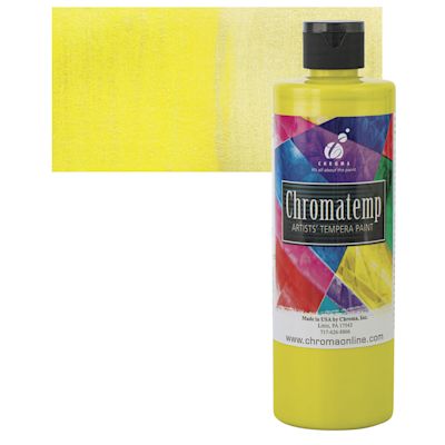 Chroma Chromatemp Artists' Tempera Paint - Pearlescent Yellow, Pint ...