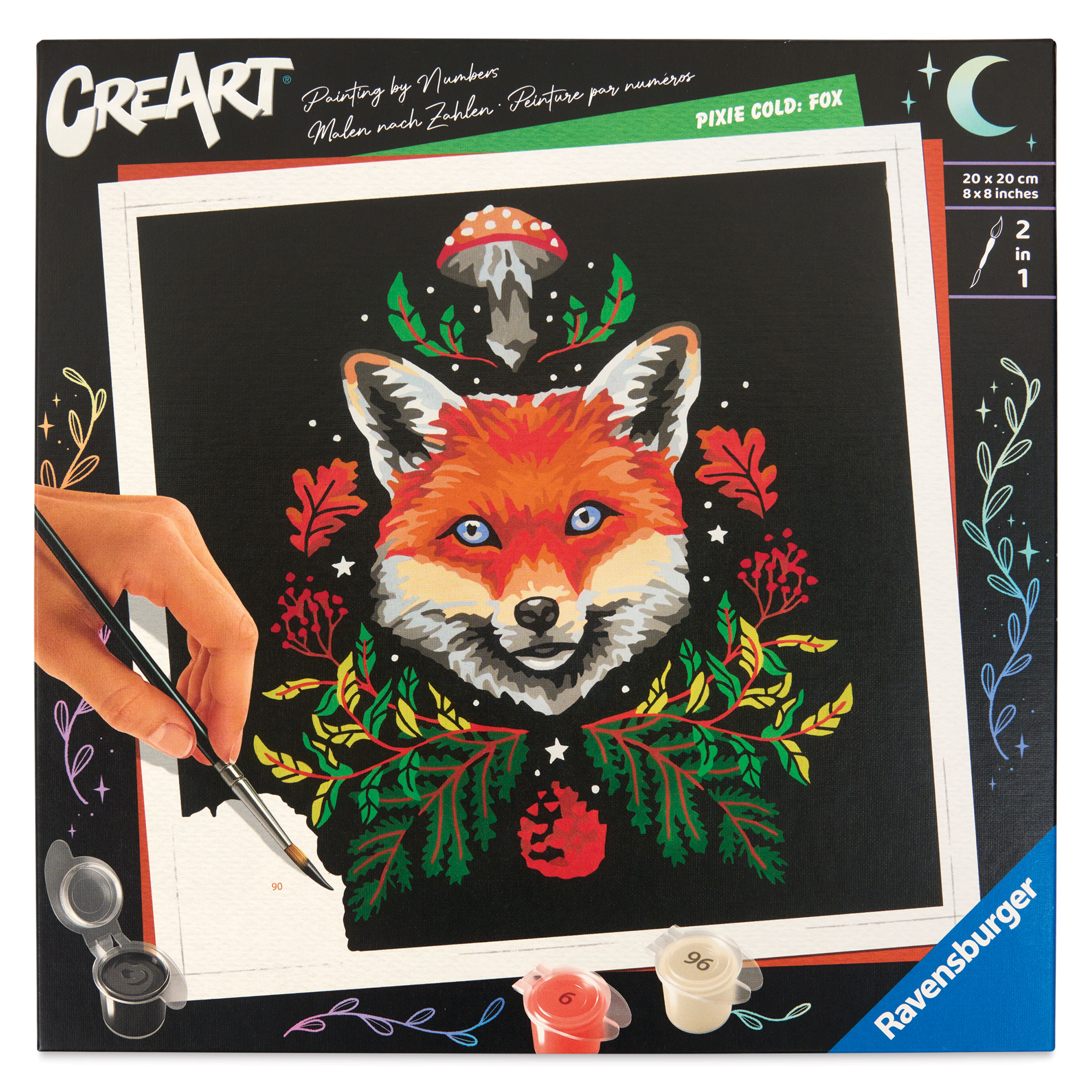 CreArt Pixie Cold Paint By Number Kit - Fox | BLICK Art Materials