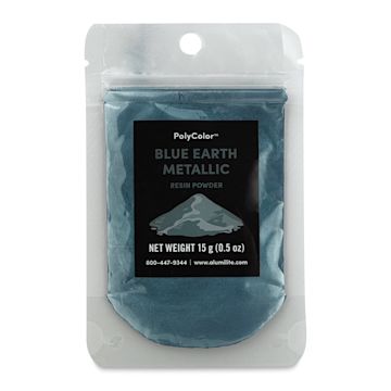 PolyColor Resin Pigment Powder - Blue Earth Metallic, 15 g | BLICK Art ...