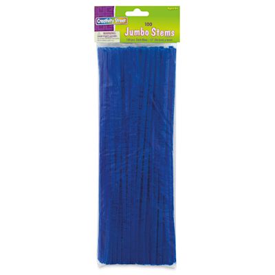 Creativity Street Jumbo Stems - Blue, Pkg of 100 | BLICK Art Materials