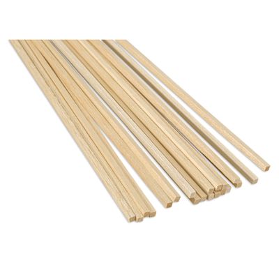 Bud Nosen Balsa Wood Sticks - 1/4" x 1/4" x 36", Pkg of 20 | BLICK Art ...