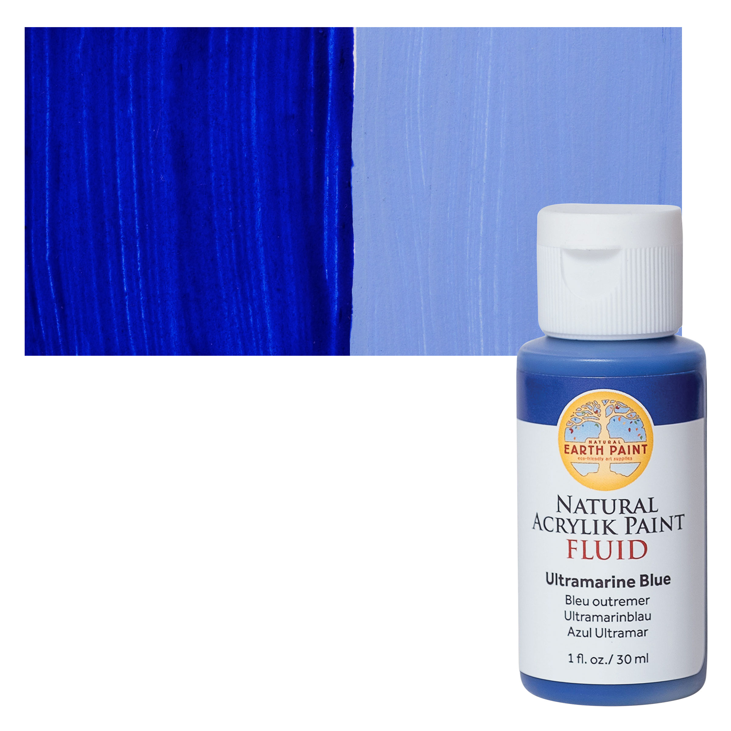Natural Earth Paint Natural Fluid Acrylik Paint - Ultramarine Blue, 30 ...