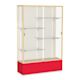 Waddell Spirit Series Display Case - 72" x 48" x 16", Champagne/Red ...