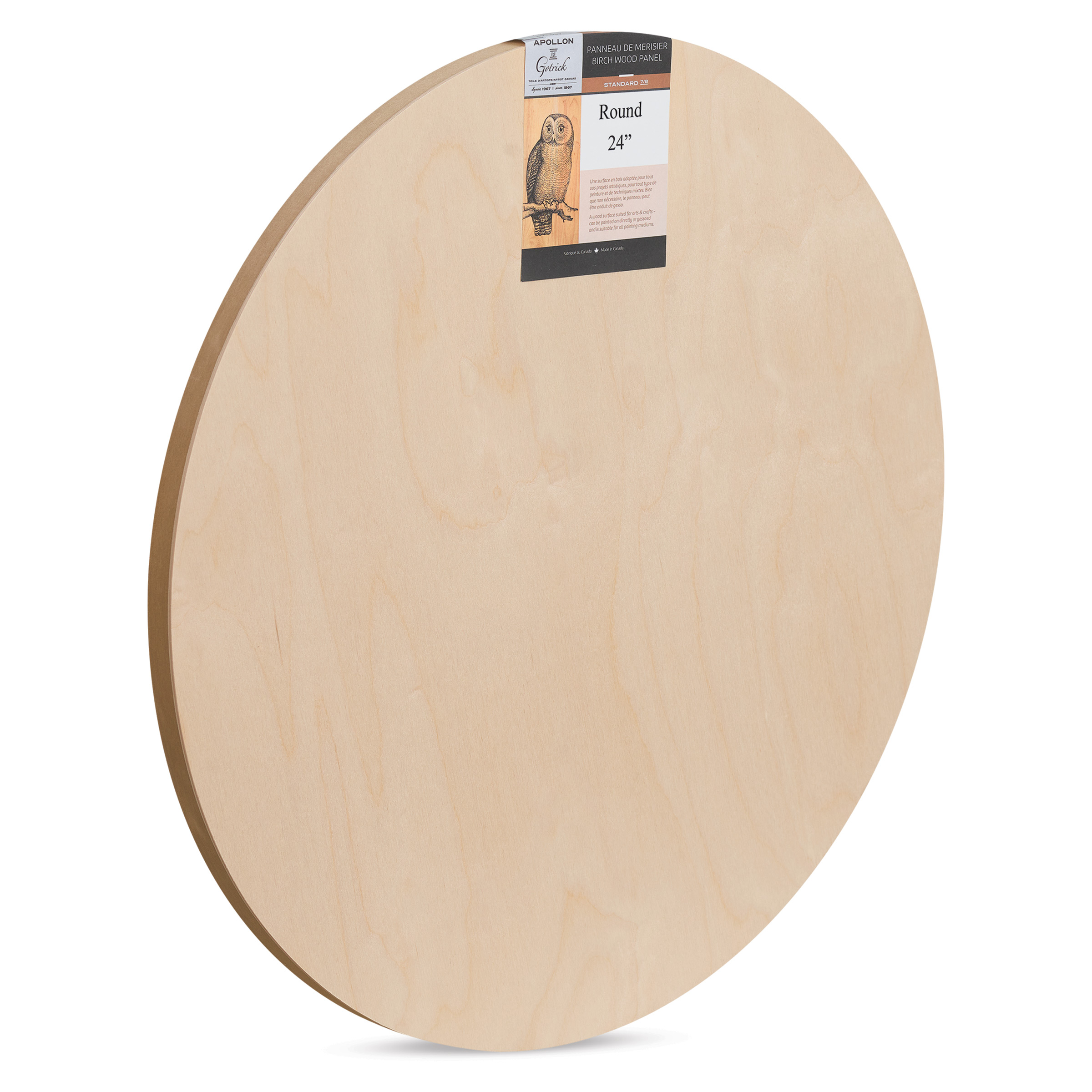 Apollon Gotrick Round Wood Panel - 24" Dia, 7/8" Profile | BLICK Art ...