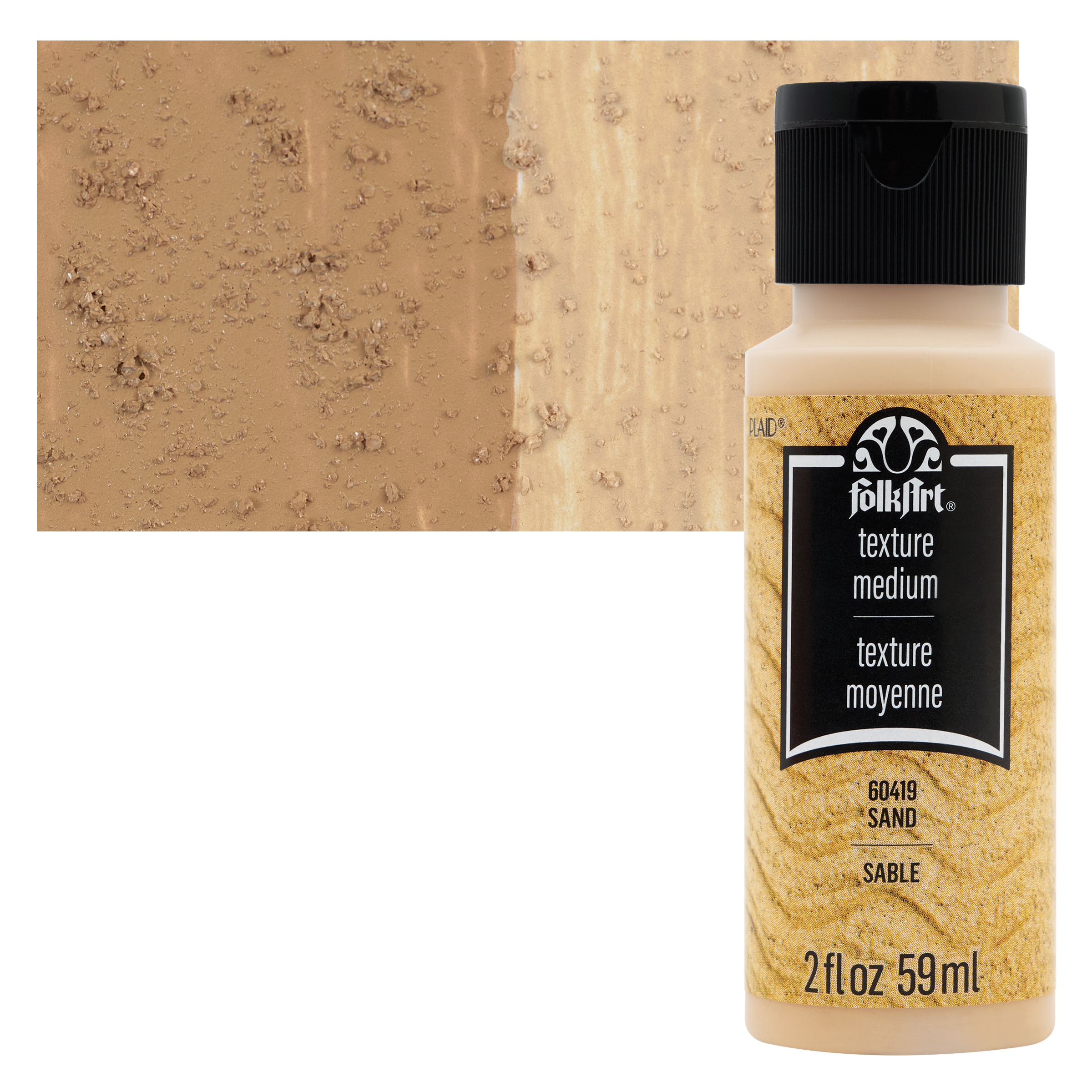 FolkArt Sand Texture Acrylic Medium, 2 oz Bottle | BLICK Art Materials