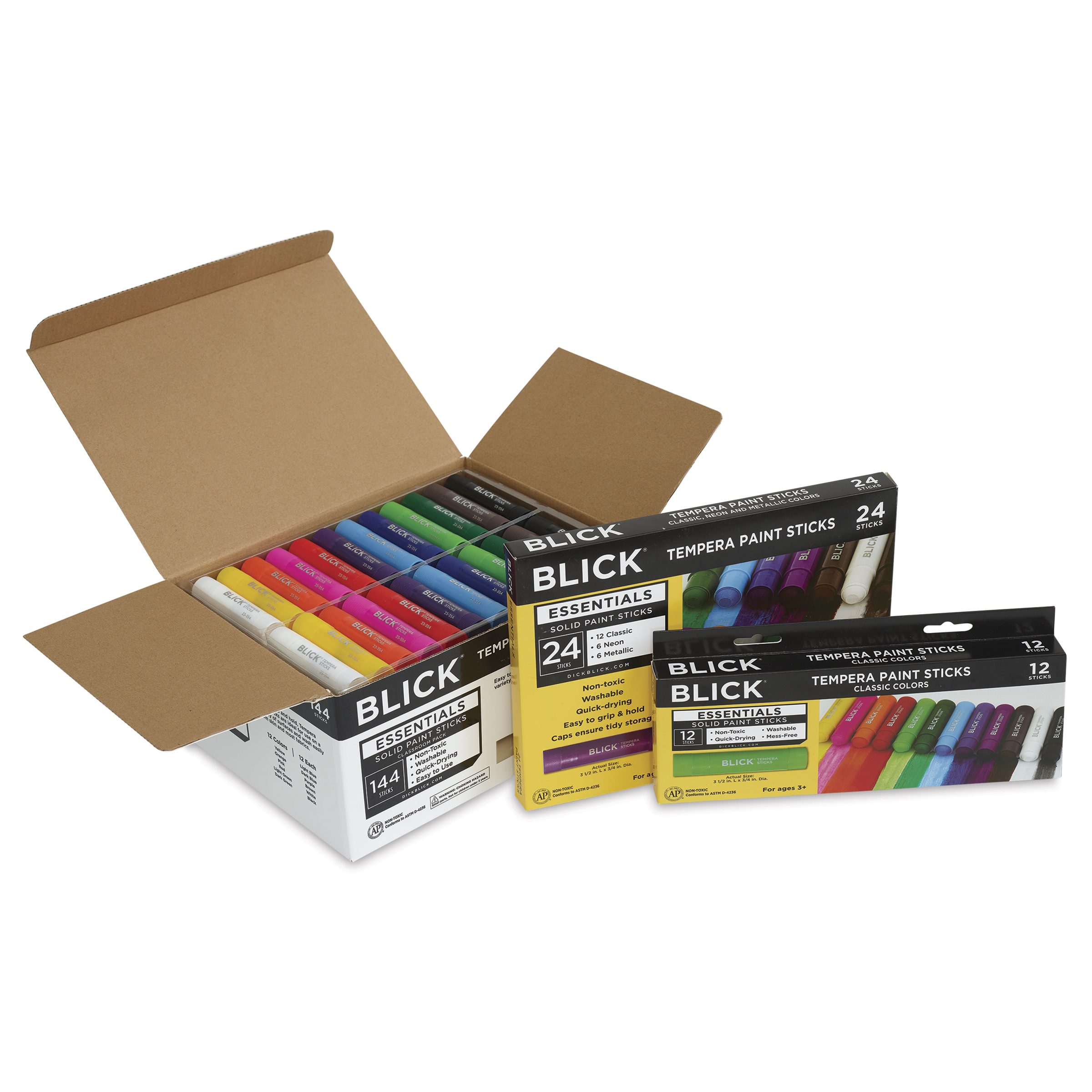 Blick Essentials Tempera Paint Stick Sets | BLICK Art Materials