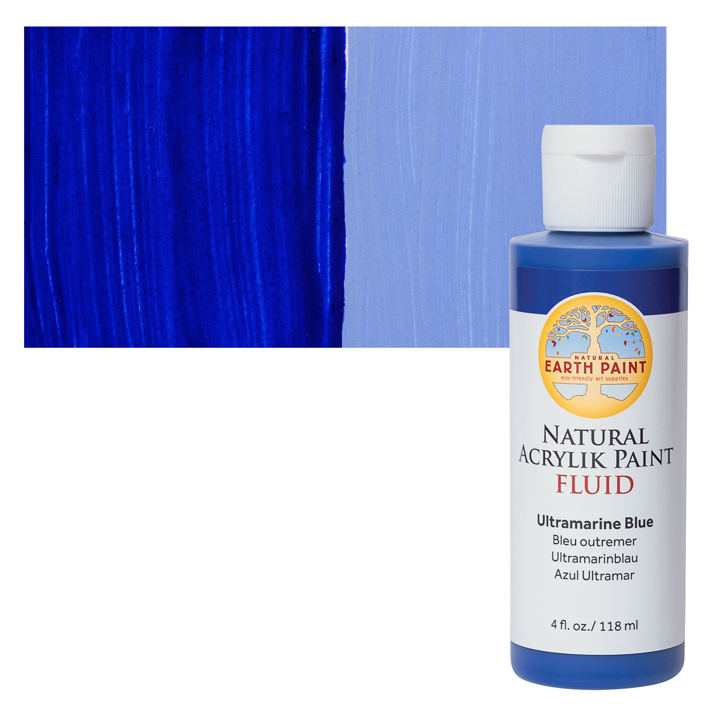 Natural Earth Paint Natural Fluid Acrylik Paint - Ultramarine Blue, 118 ...