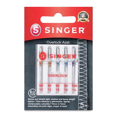 Singer Sewing Machine Needles - Overlock, Assorted, Pkg of 5 | BLICK ...