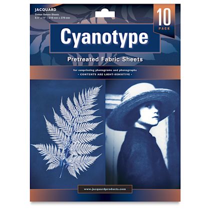 Jacquard Cyanotype Fabric Sheets and Packs | BLICK Art Materials