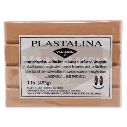 Van Aken Plastalina Modeling Clay - 1 lb, Flesh | BLICK Art Materials