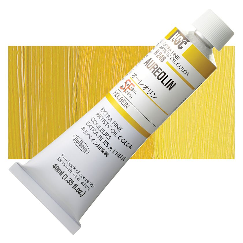 Holbein Artists' Oil Color - Aureolin, 40 ml tube | BLICK Art Materials