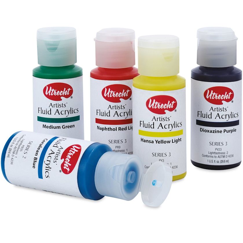 Utrecht Artists' Fluid Acrylic Paints and Set | BLICK Art Materials