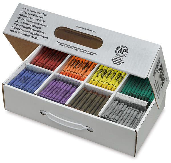 Prang Crayons - Pkg of 800, 8 Colors | BLICK Art Materials