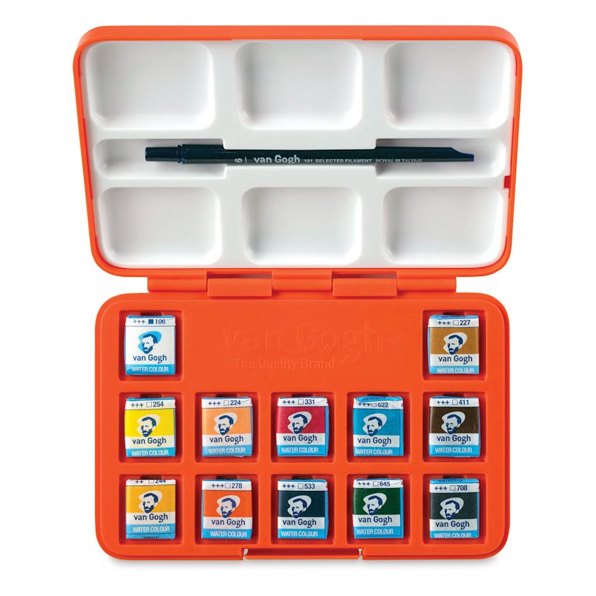 Van Gogh Museum Watercolor Pocket Box - Set of 12, Assorted Colors ...