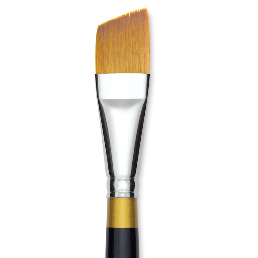 Kingart Original Gold Brush - Angular Shader, 3/4", Short Handle ...
