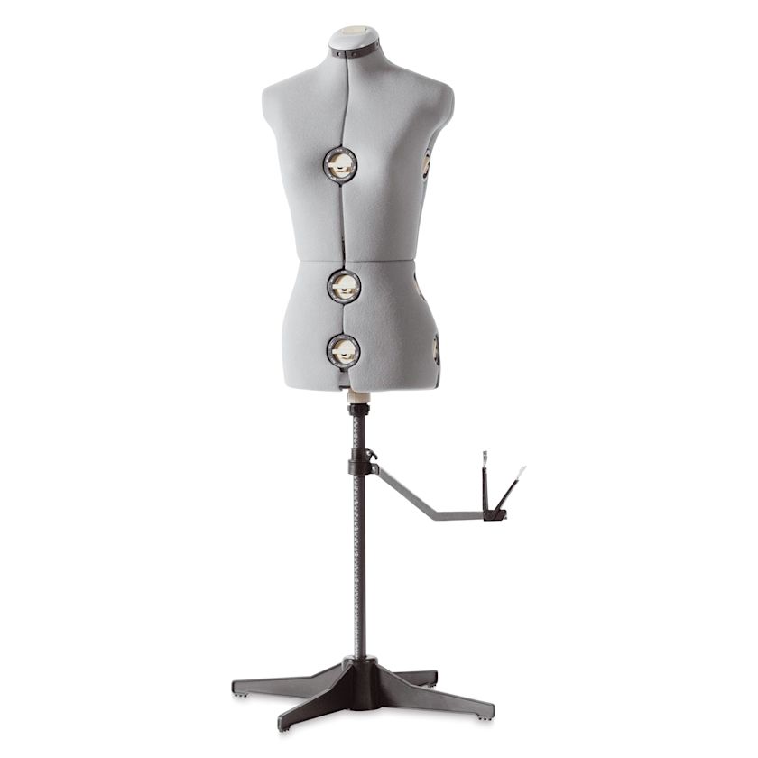 Singer Adjustable Dress Form - Medium/Large, Grey | BLICK Art Materials