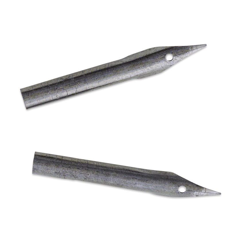 Speedball Hunt Crowquill Pen Nibs - #107 Hawk Quill, Pkg of 2 | BLICK ...