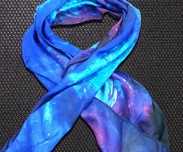 Dyed Silk Galaxy Scarf - Project Idea | BLICK Art Materials