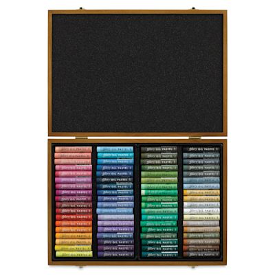 Mungyo Gallery Artists' Soft Oil Pastels - Set of 72, Wooden Box ...
