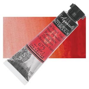 Sennelier French Artists' Watercolor - French Vermilion, 10 ml Tube ...